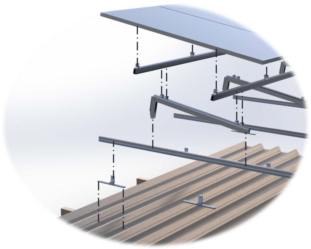 Pitched Roof Racking | TGT - TerraGen Solar