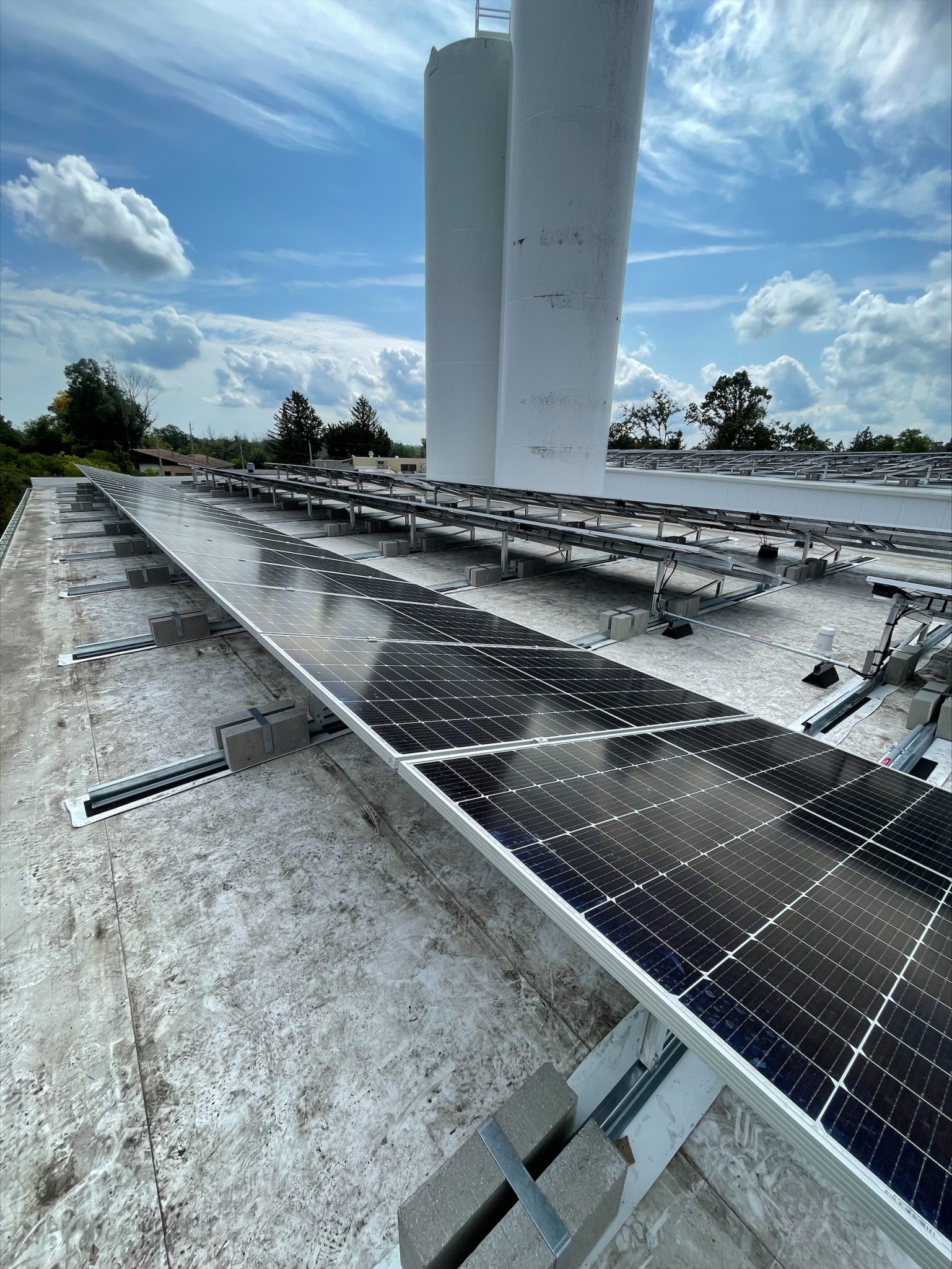 Flat Roof Structures | TGR-Elevated Racking – TerraGen Solar